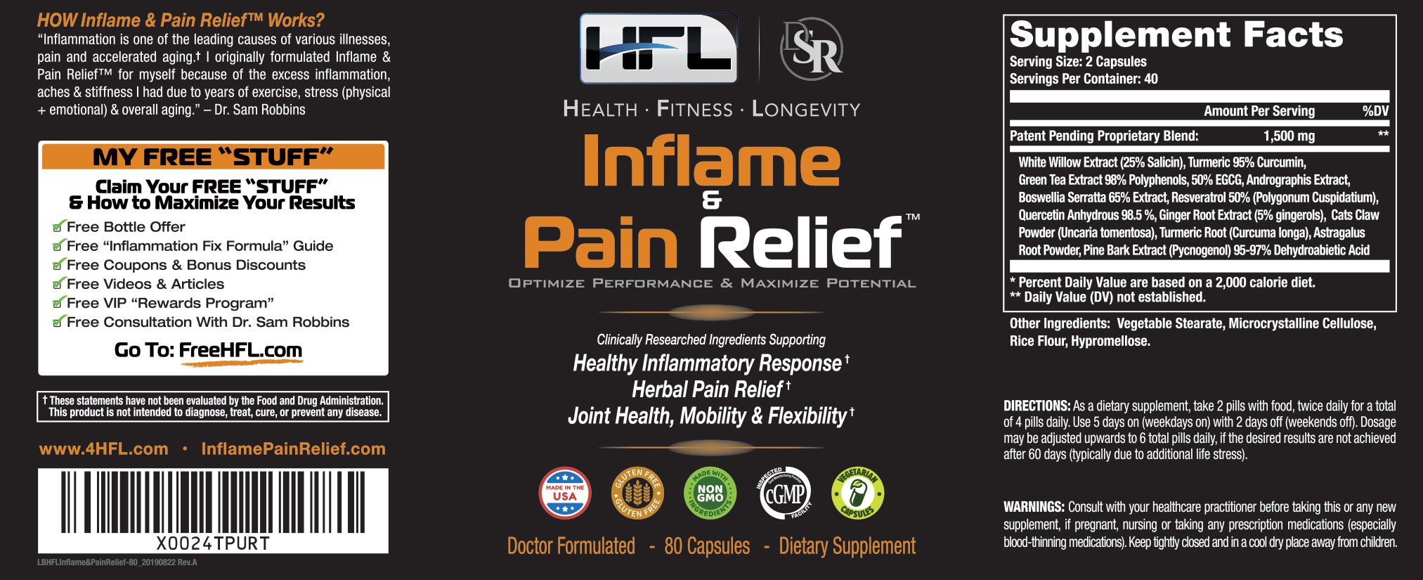 What Is HFL Inflame and Pain Relief - How Does This Compare?